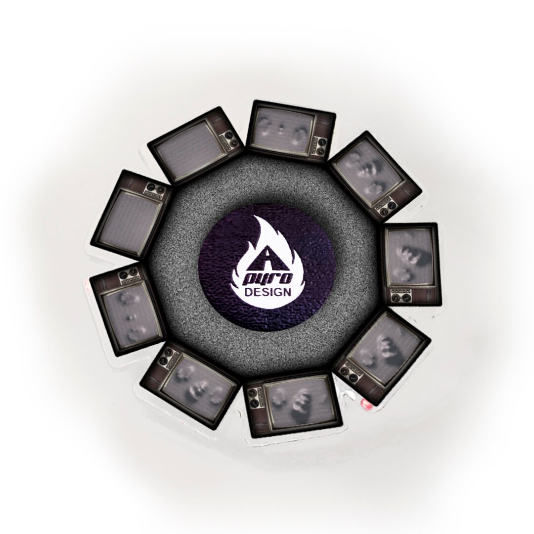 Scary TV Animated Spinner please Read Info Before Purchase/ Phone ...