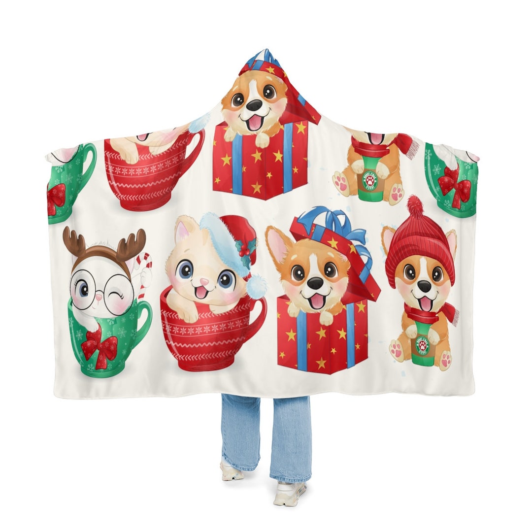 Merry Christmas Fur Babies Pet Humar Gift Snuggle Snuggie Wearable ...