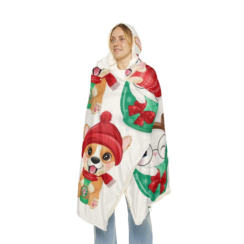Merry Christmas Fur Babies Pet Humar Gift Snuggle Snuggie Wearable ...