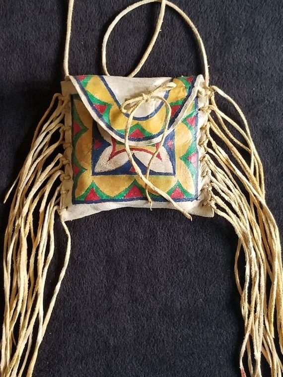 Vintage Native American Parfleche Rawhide Bag Pouch - Etsy