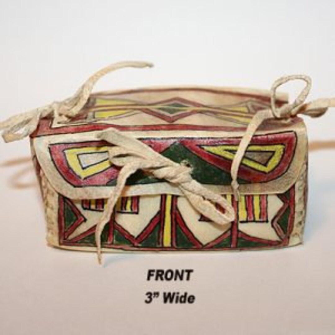 Vintage Native American Miniature Rawhide Parfleche - Etsy