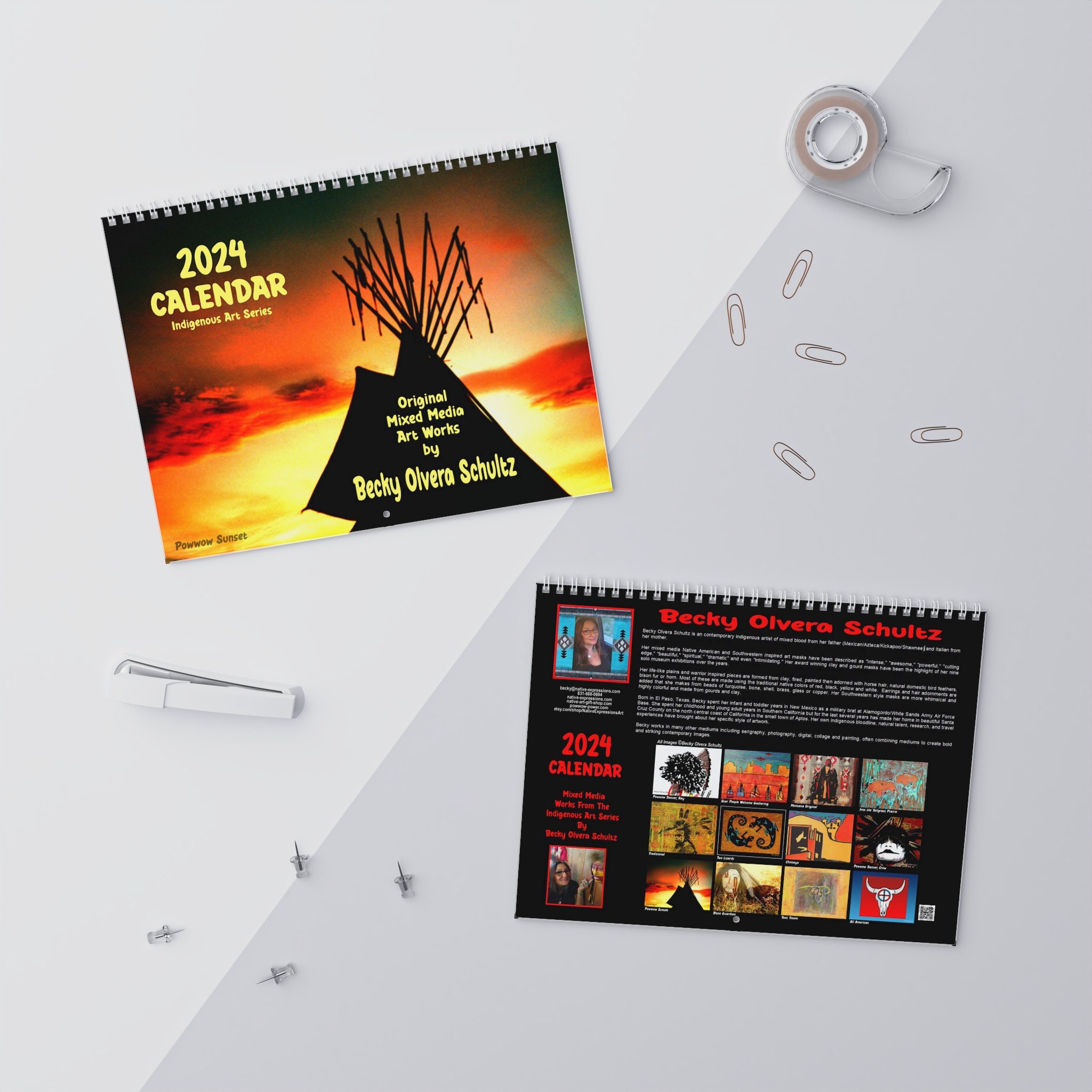2024 Wall Calendar, Native American/southwestern Art by Becky Olvera ...