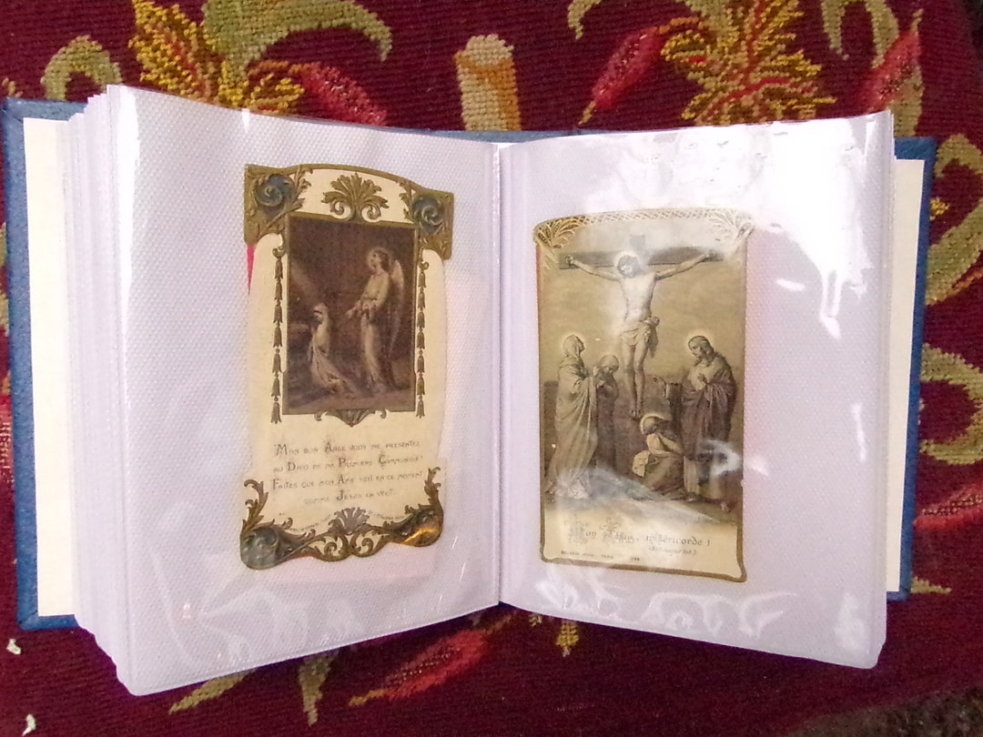 103 HOLY CARDS Collection BOOK With French Holy Cards Prayer Cards - Etsy