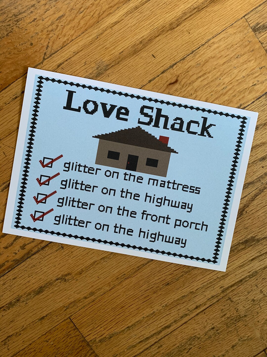 Love Shack 5x7 Print - Etsy