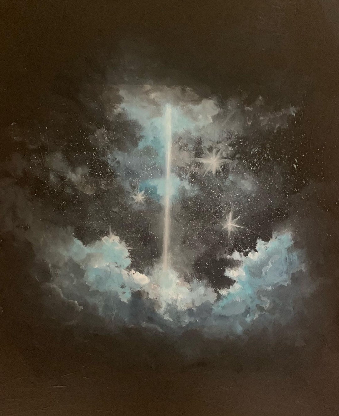 Diamond Stars on the Gates of Heaven - Celestial Painting - Mystical ...