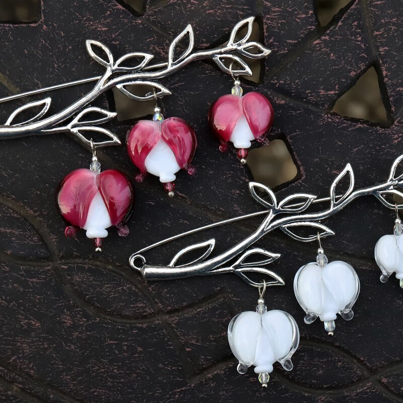 White Bleeding Heart - Etsy
