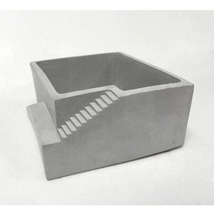 Square Concrete Flower Pot Silicone Mold: DIY Cement Casting - Etsy