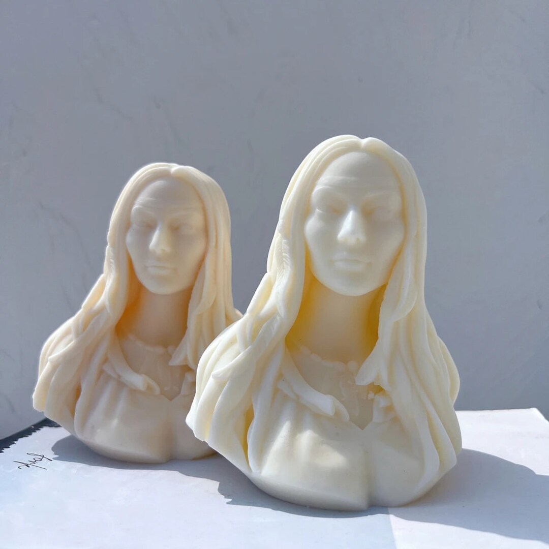 Female Goddess Statue Candle Mold, Greek Sculpture Silicone Mold - Etsy