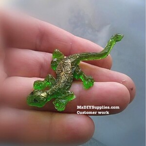 Gecko Lizard Silicone Mold - Metal, Fondant, Polymer Clay, Resin ...