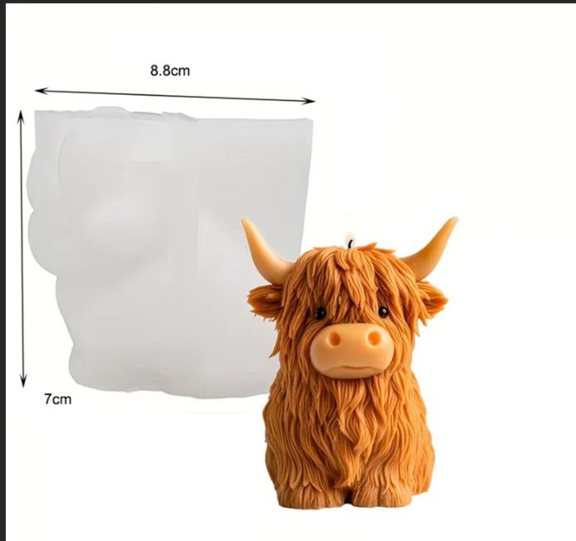 Highland Cow Silicone Candle Mold - Etsy