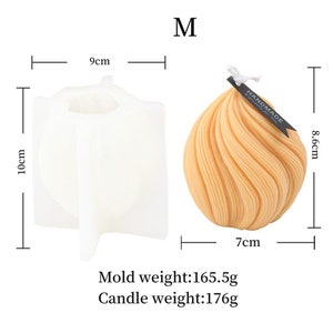 Artistic Geometry Candles Molds Carved Wavy Candle Molds - Etsy