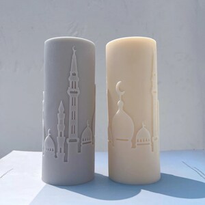 Islamic Mosque Pillar Candle Silicone Mold: Ramadan Silhouette - Etsy
