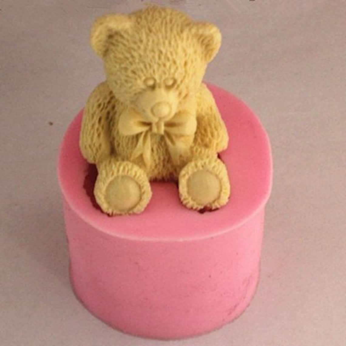 3D Silicone Teddy Bear Shaped Baking Mold Fondant Cake Tool - Etsy