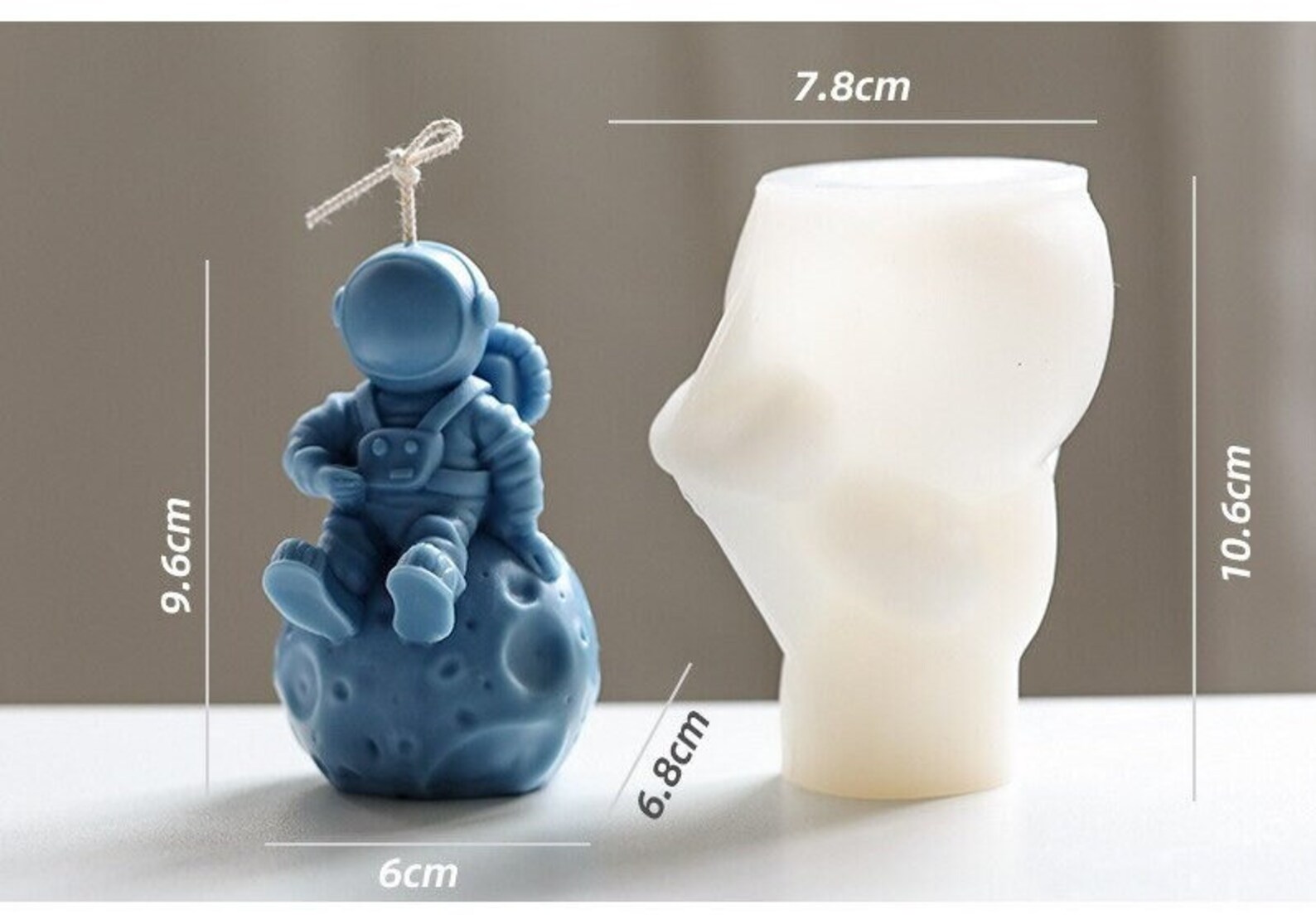 Moon Astronaut Silicone Mold for Candle Soap Candle Mould - Etsy