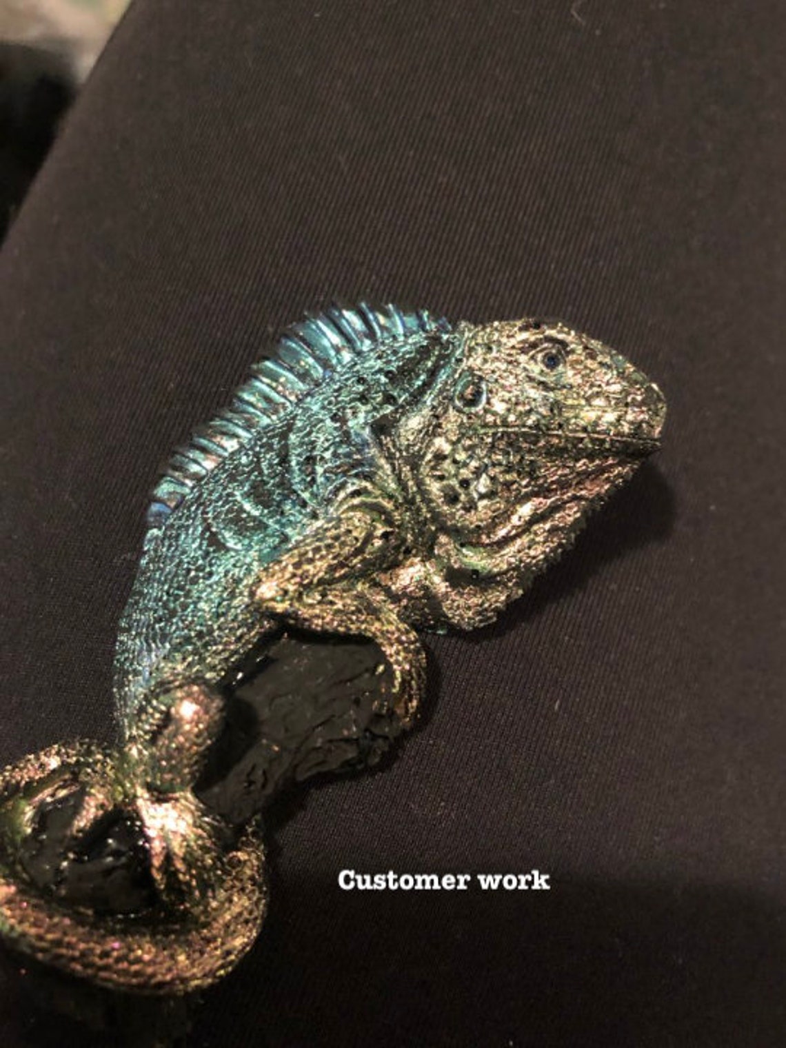 Iguana Lizard Silicone Mold - Metal, Fondant, Polymer Clay, Resin ...