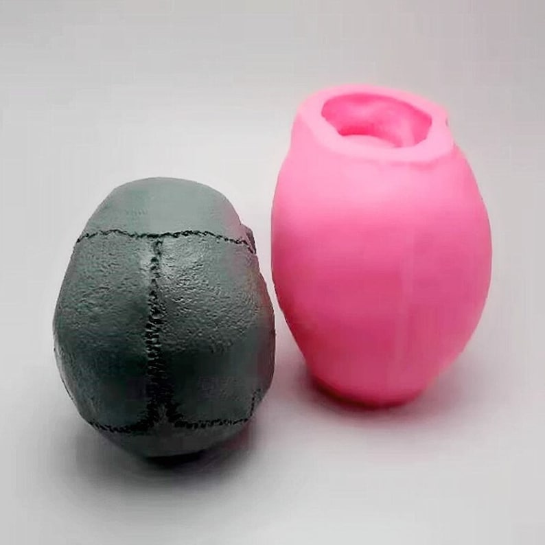 3D Skull Silicone Mold: Candle, Soap, Resin, Clay Casting - Etsy
