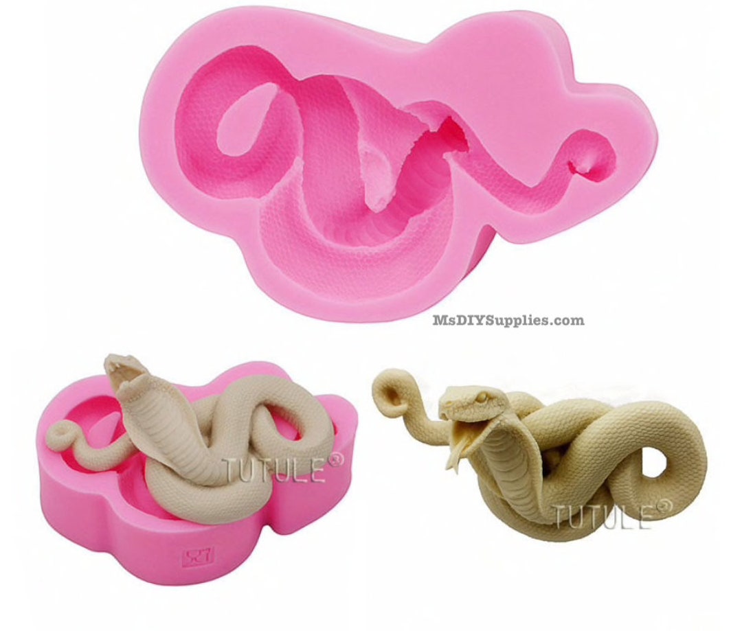 Cobra Snake Silicone Mold Metal Jewellery Making Charm - Etsy