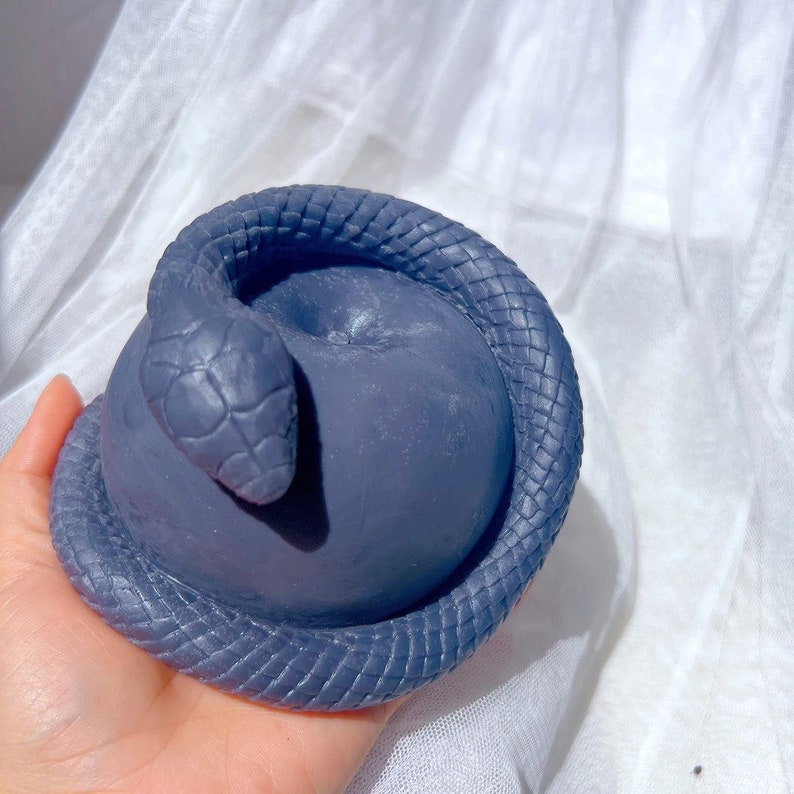 Snake Apple Candle Silicone Mold Animal Wax Candles Mould - Etsy