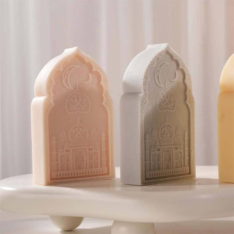 Arch Door Ramadan Candle Mold, Moon Star Wax Form, Eid Celebration ...
