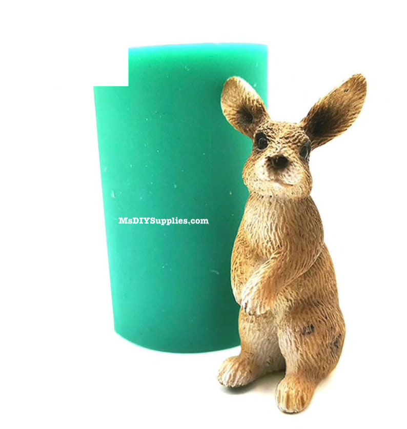 3D Rabbit Silicone Mold-cake Decoration Fondant Candle | Etsy