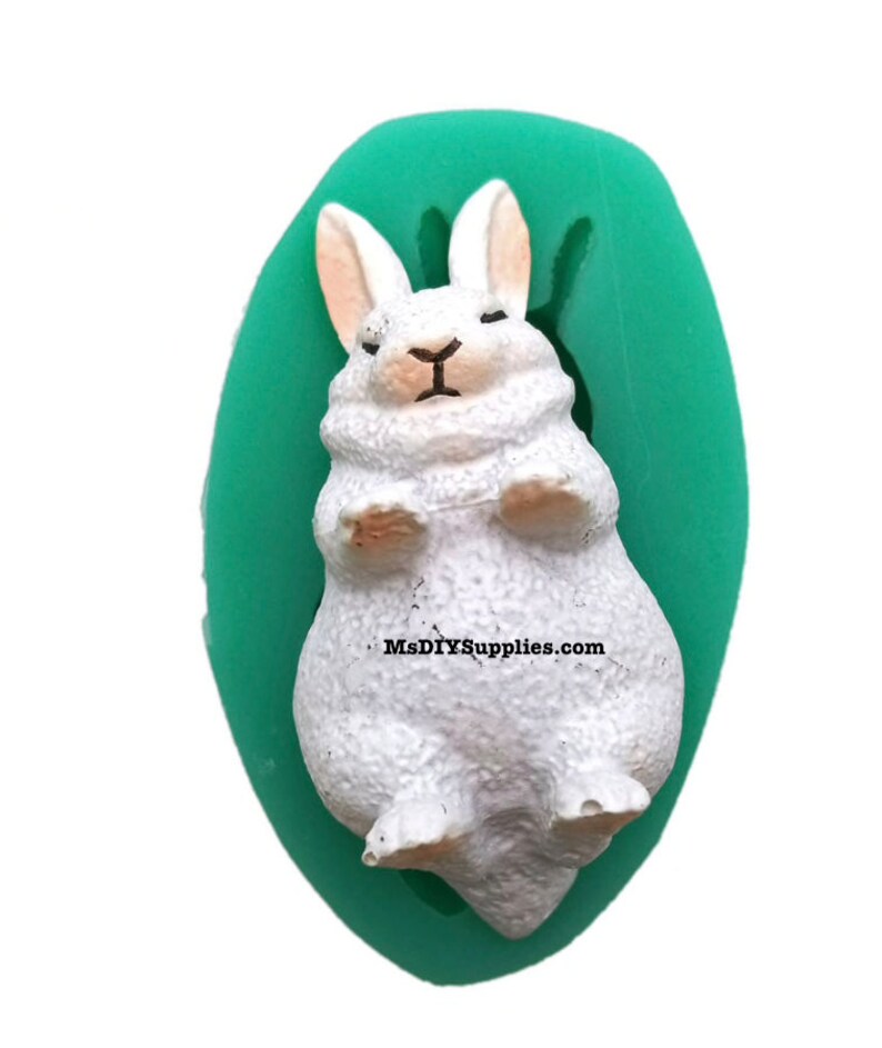 3D Rabbit Silicone Mold-cake Decoration Fondant Candle - Etsy
