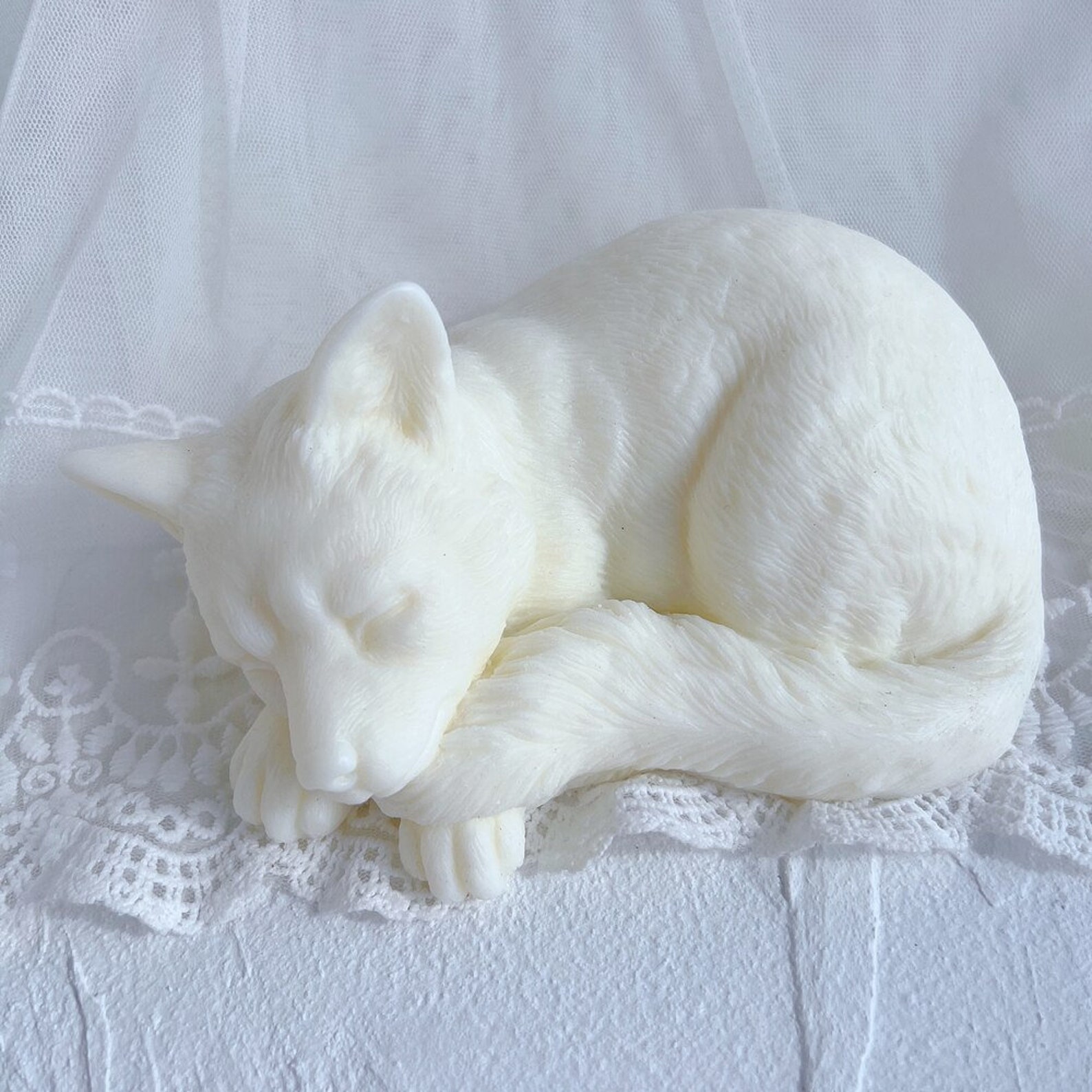 Sleeping Fox Candle Silicone Mold, Animal Soy Wax Silicone Mould - Etsy