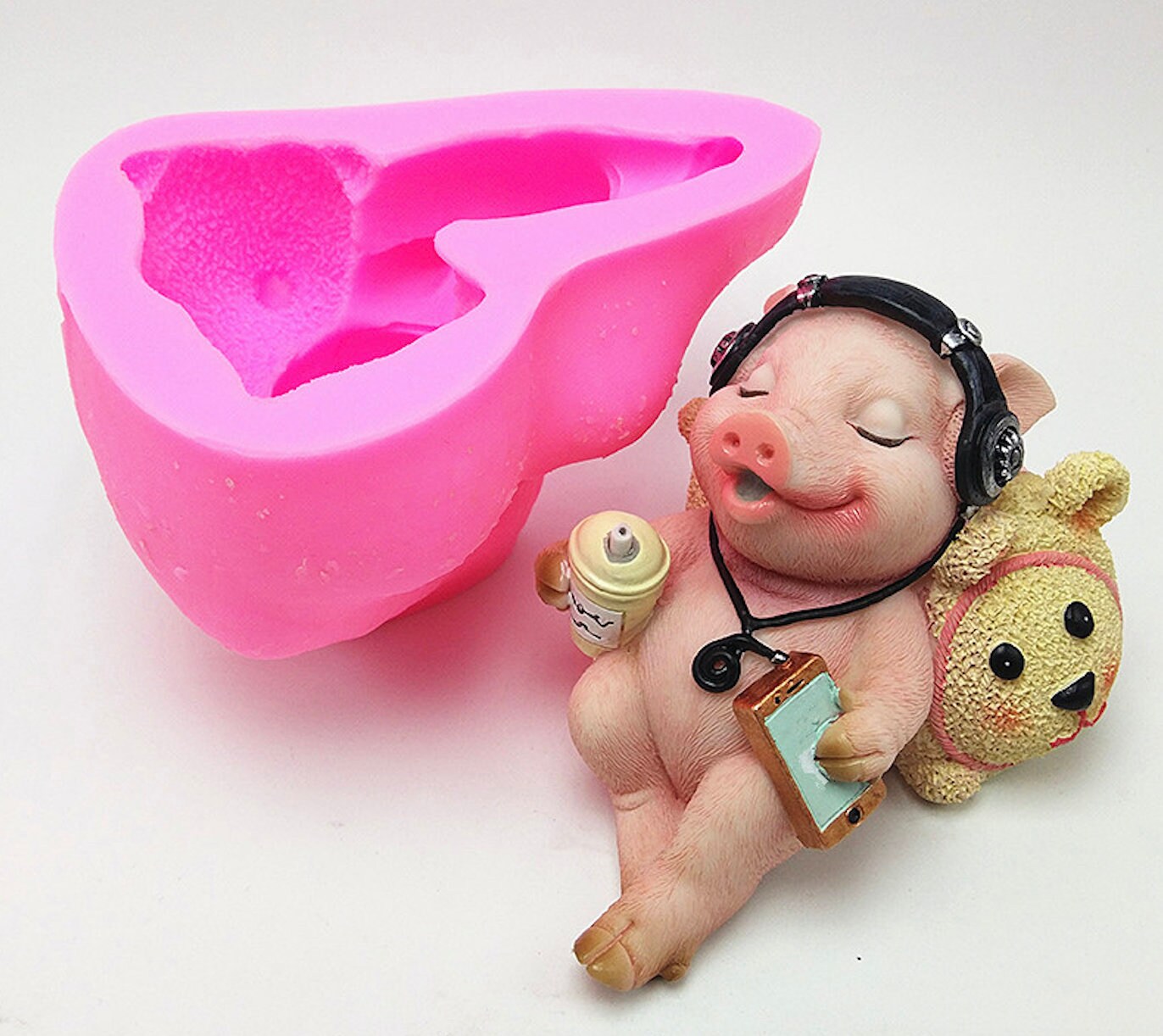 3D Pig Silicone Mold for Cake Decoration Fondant Candle | Etsy