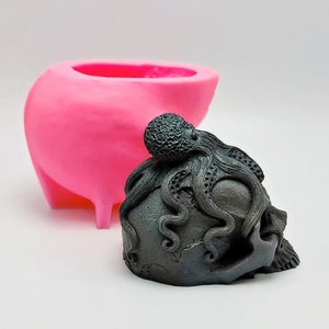 Octopus Head Monster Skull Silicone Mold Casting - Etsy