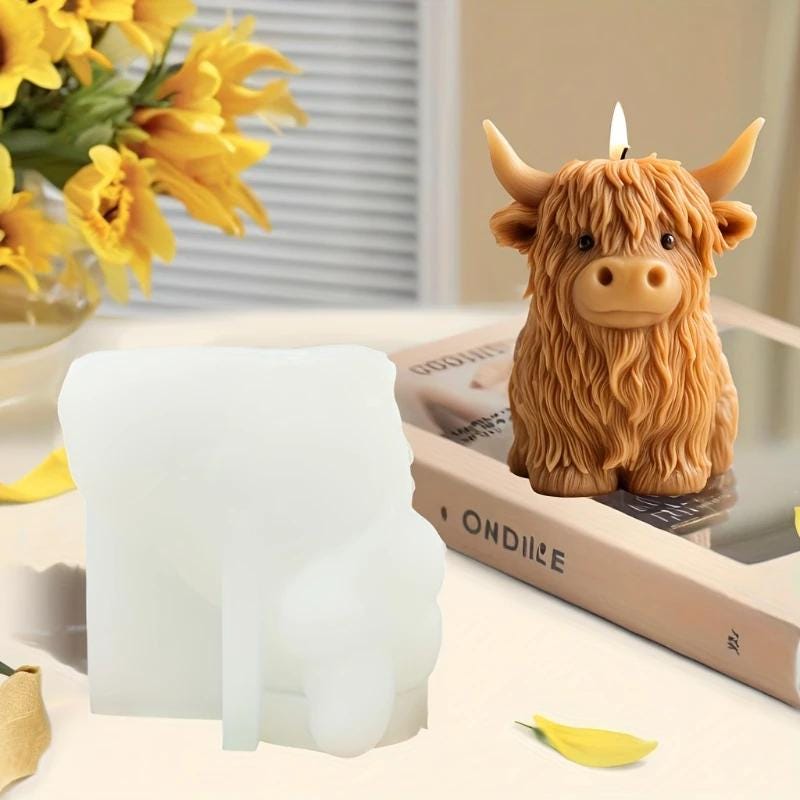 Highland Cow Silicone Candle Mold - Etsy