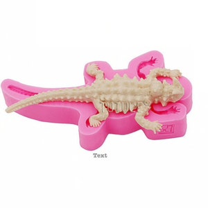 Gecko Lizard Silicone Mold - Metal, Fondant, Polymer Clay, Resin ...