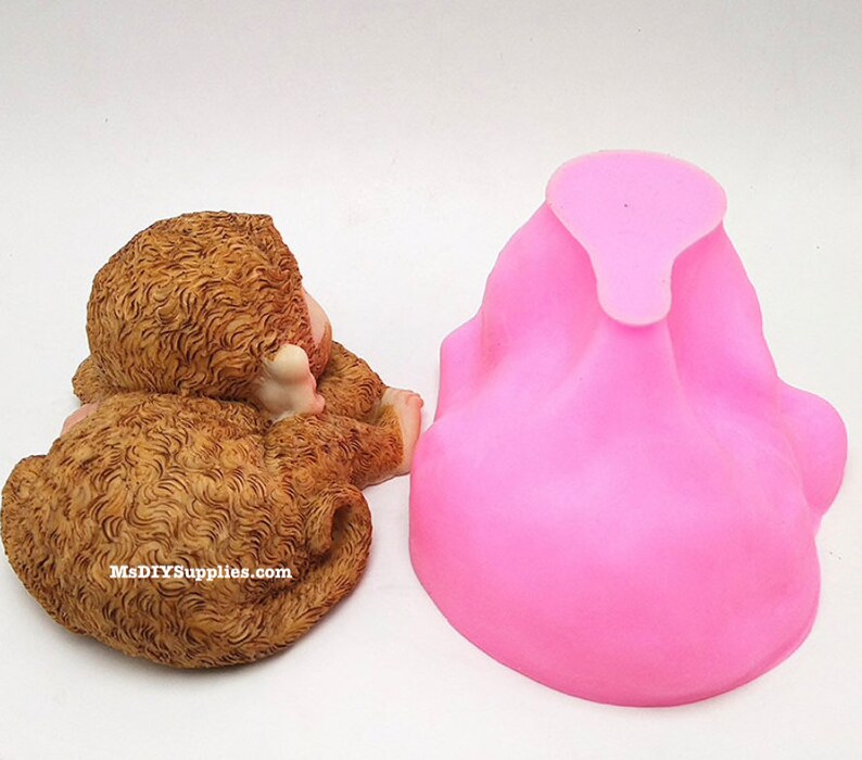 3D Monkey Silicone Mold Metal Fondant Polymer Clay Resin | Etsy