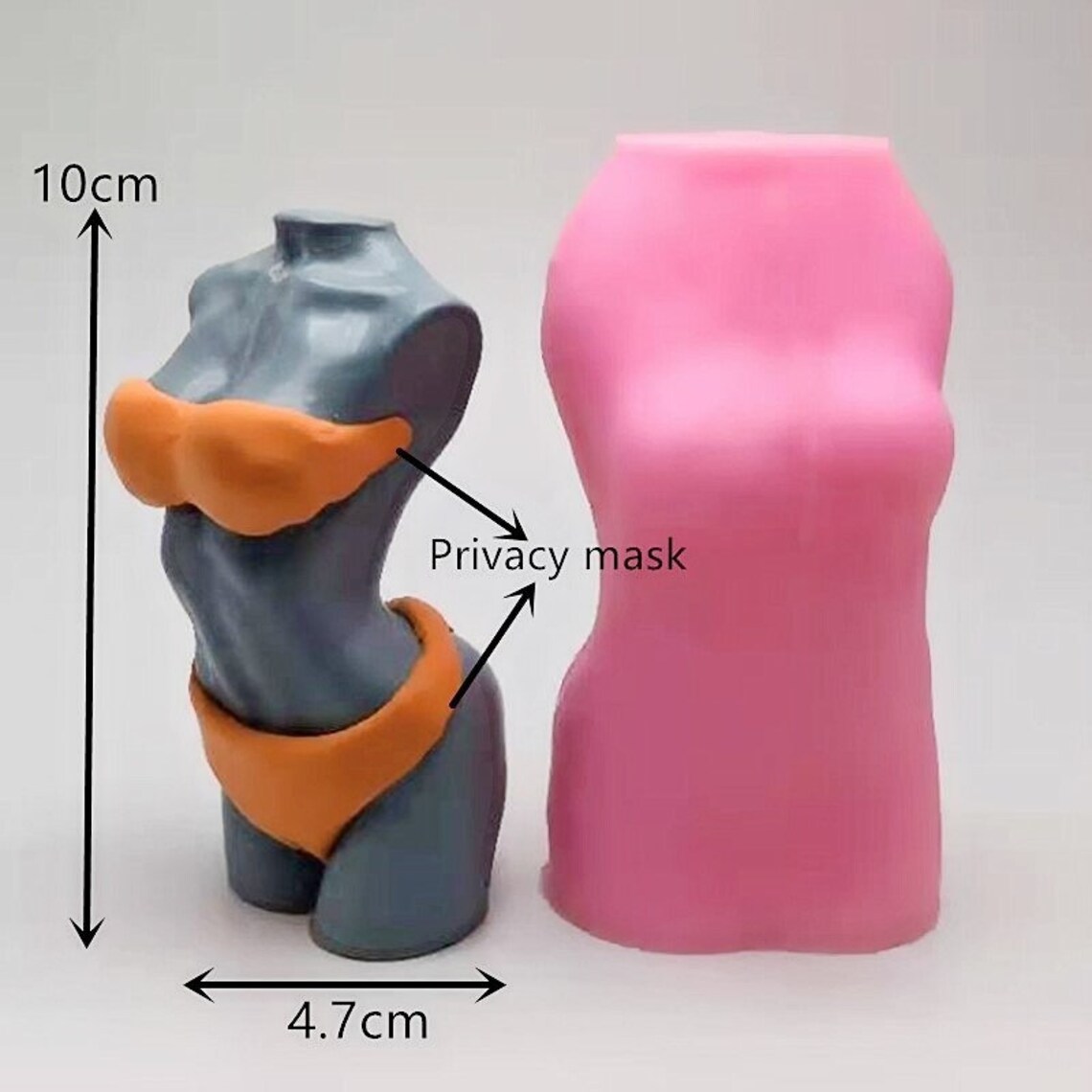 3D Woman and Man Body Shape Silicone Mold for Resin Plaster | Etsy