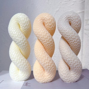 Knot Pillar Candle Mold Tube Tie Rope Silicone Mould Geometric Abstract ...