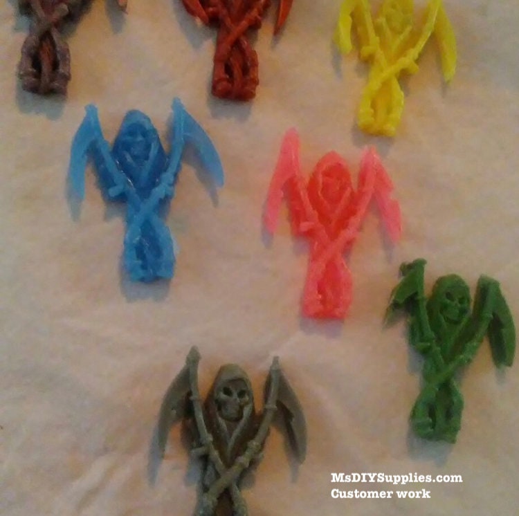 Death Scythe-skull Shape Silicone Mold Cake Decoration - Etsy