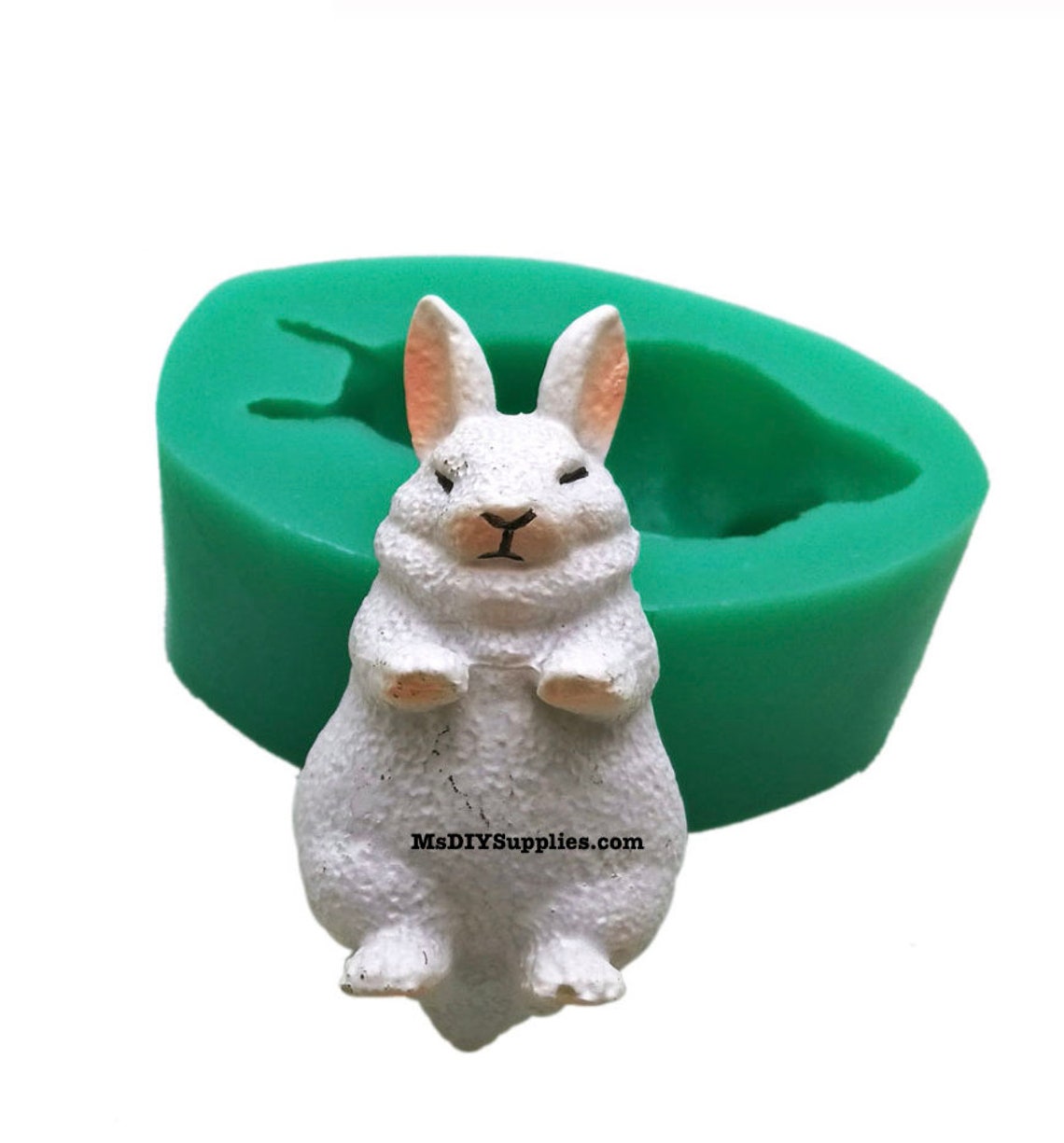 3D Rabbit Silicone Mold-cake Decoration Fondant Candle - Etsy