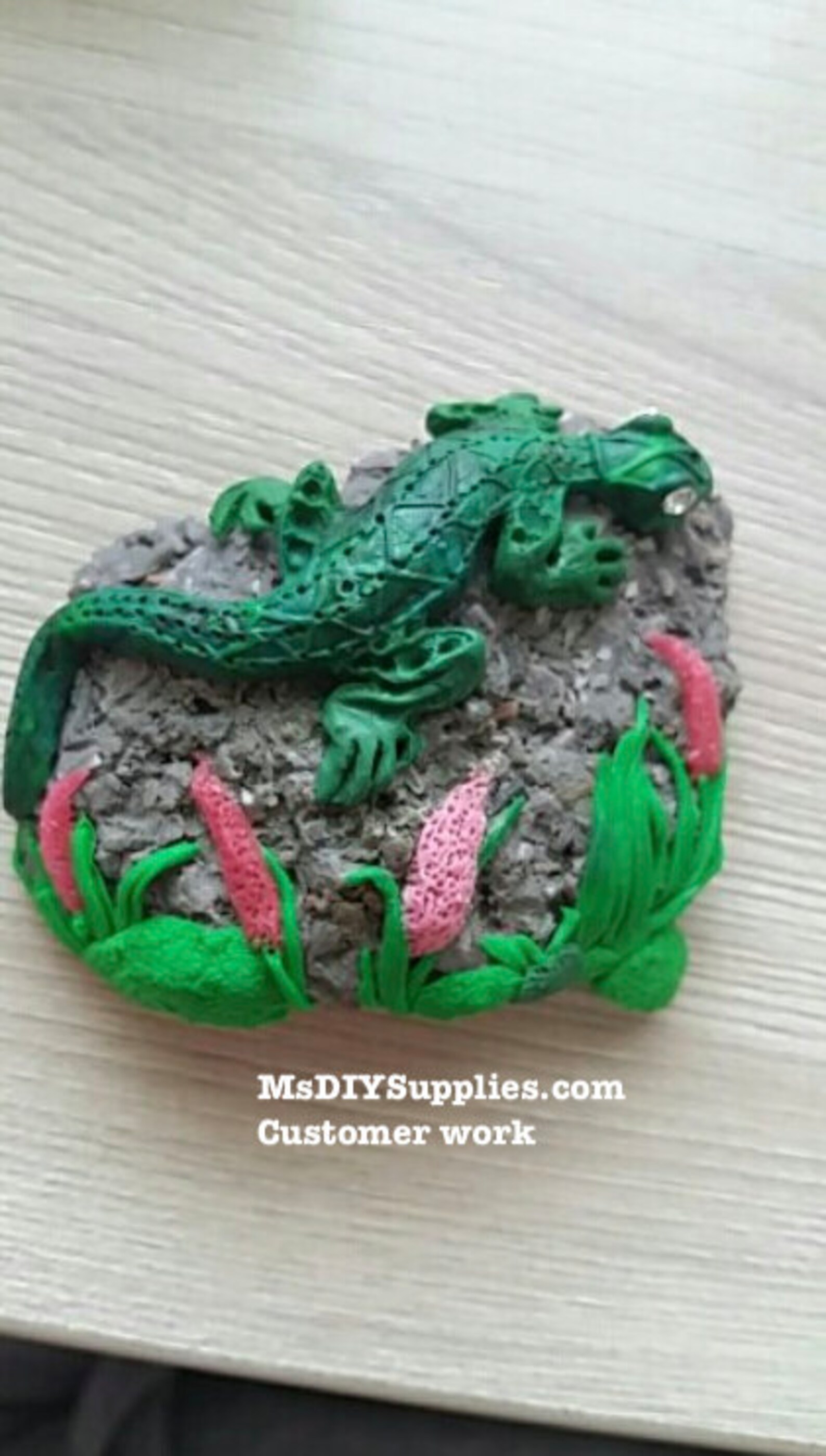 Gecko Lizard Silicone Mold Metal Fondant Polymer Clay | Etsy