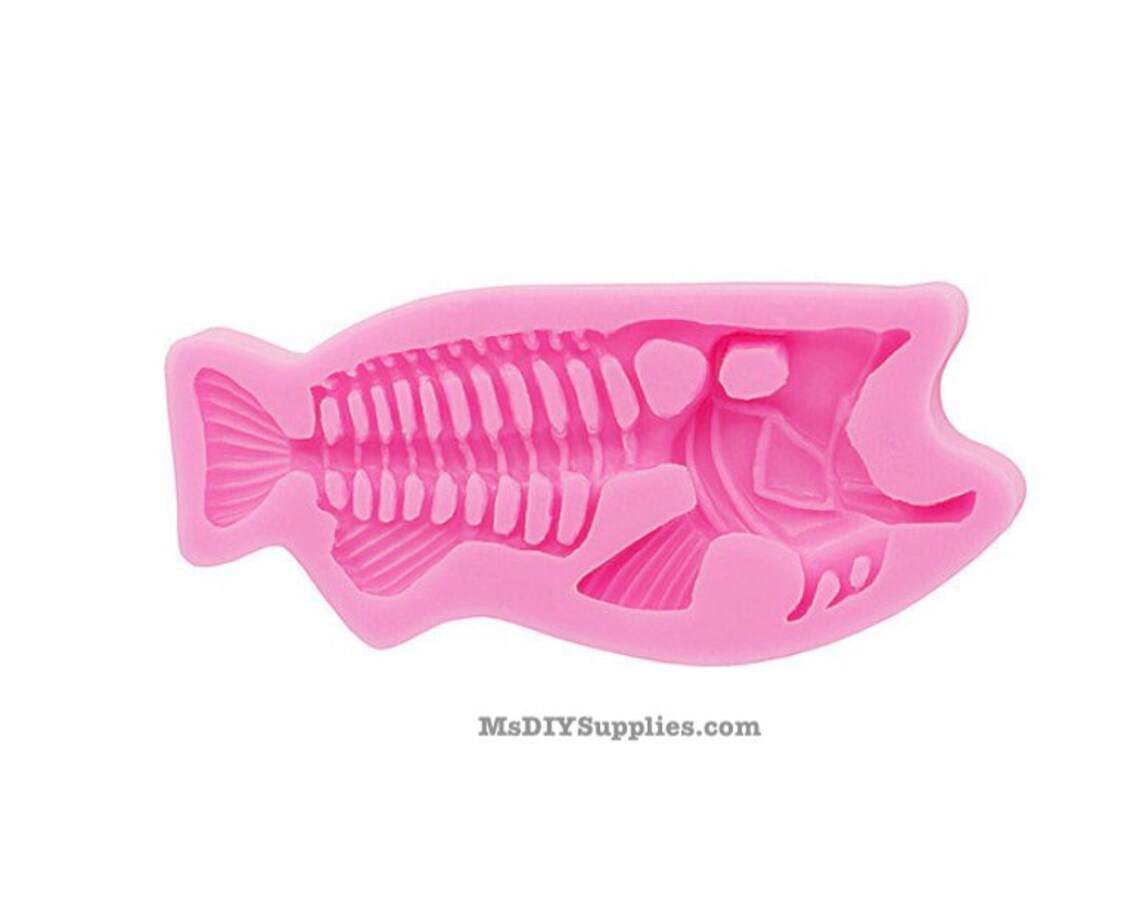 Fish Bone Silicone Mold Resin Metal Fondant Polymer Clay - Etsy