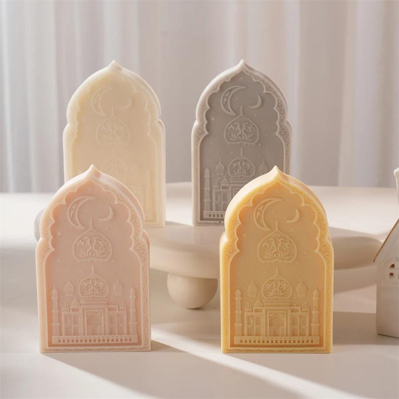 Arch Door Ramadan Candle Mold, Moon Star Wax Form, Eid Celebration ...