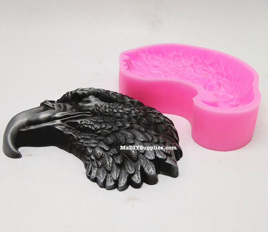3D Eagle Silicone Mold for Polymer Clay, Resin, Candle, Soap Mold ...