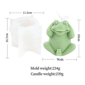 Frog Candle Mold, Cute Toad Silicone Mold, Animal Candle Mould, Metal ...