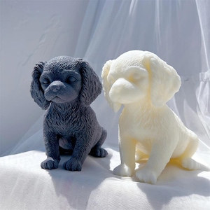 Cavalier King Charles Spaniel Dog Candle Mold: Puppy Soy Wax Silicone ...