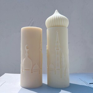 Islamic Mosque Pillar Candle Silicone Mold: Ramadan Silhouette - Etsy