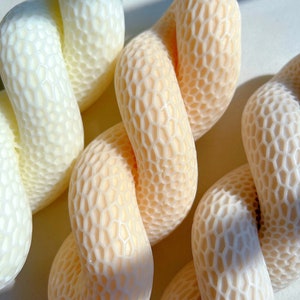 Knot Pillar Candle Mold Tube Tie Rope Silicone Mould Geometric Abstract ...