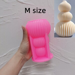 Ball Ribbed Christmas Tree Candle Molds, Soy Wax Silicone Mould for ...