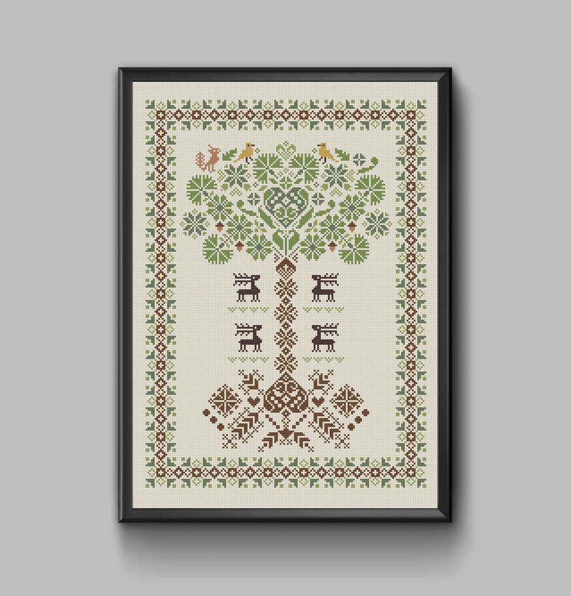 Yggdrasil Traditional World Tree of Life Sampler Pdf Pattern - Etsy