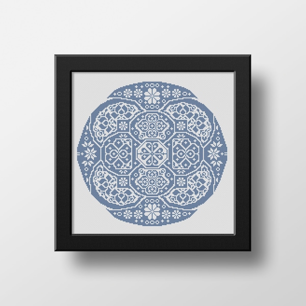 Mandala Cross Stitch - Etsy