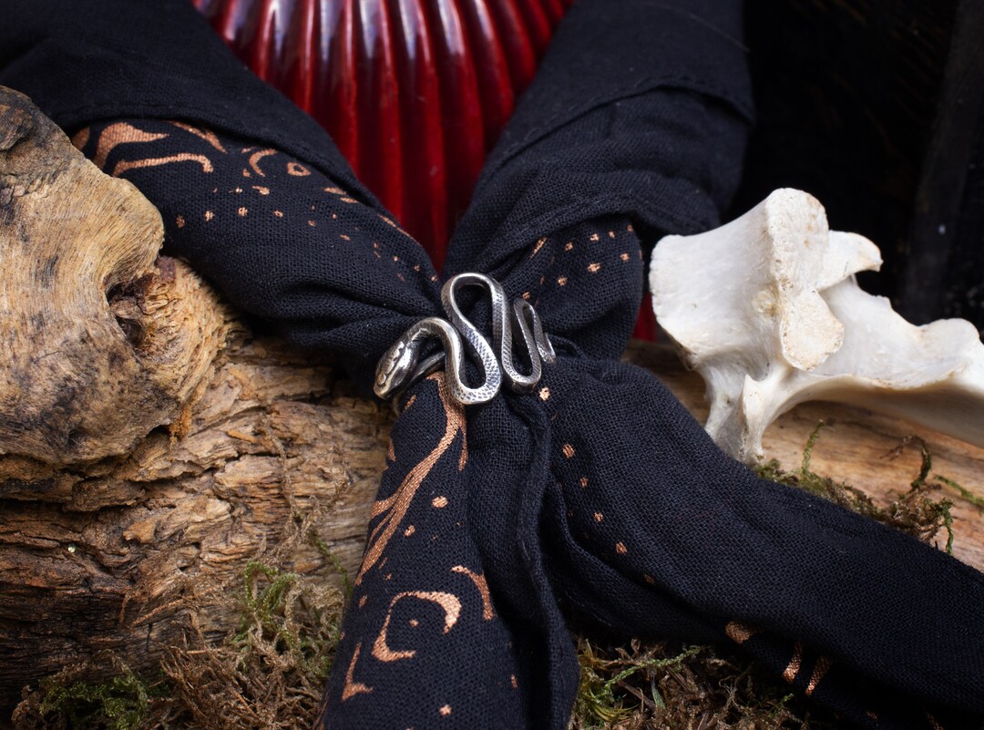 Snake Bandana Slide in Recycled Sterling Silver - Etsy