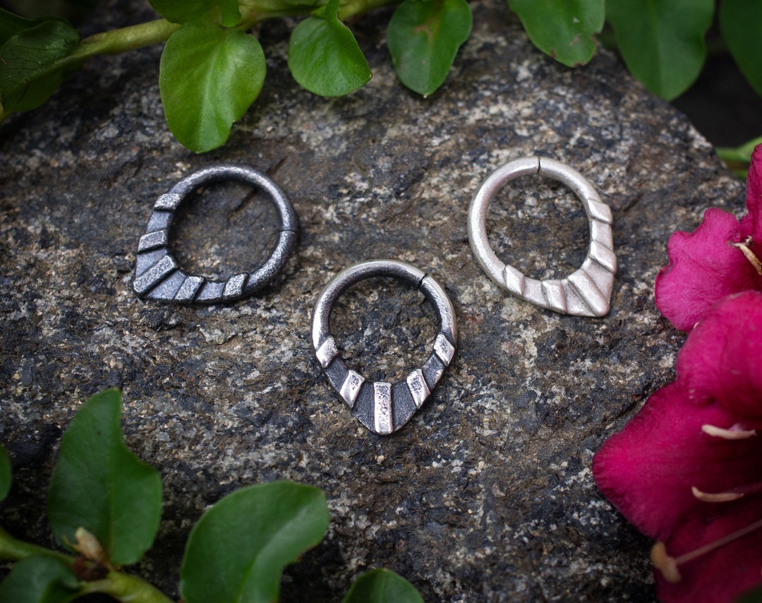 Sterling Silver 14g (1.6mm) Twist Open Septum Ring - Etsy