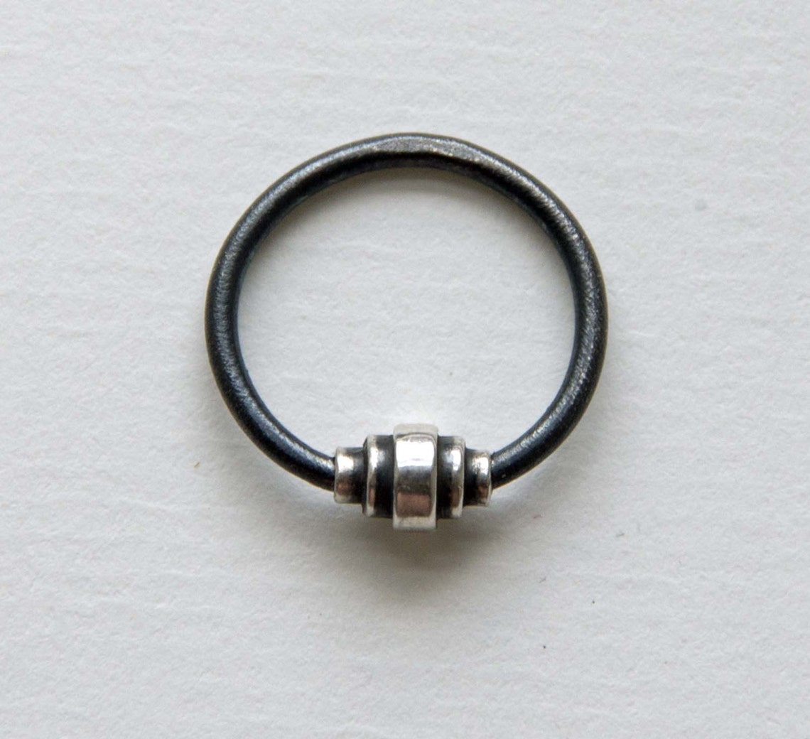 Niobium Sterling Silver Piercing Ring Septum Nipple Conch | Etsy