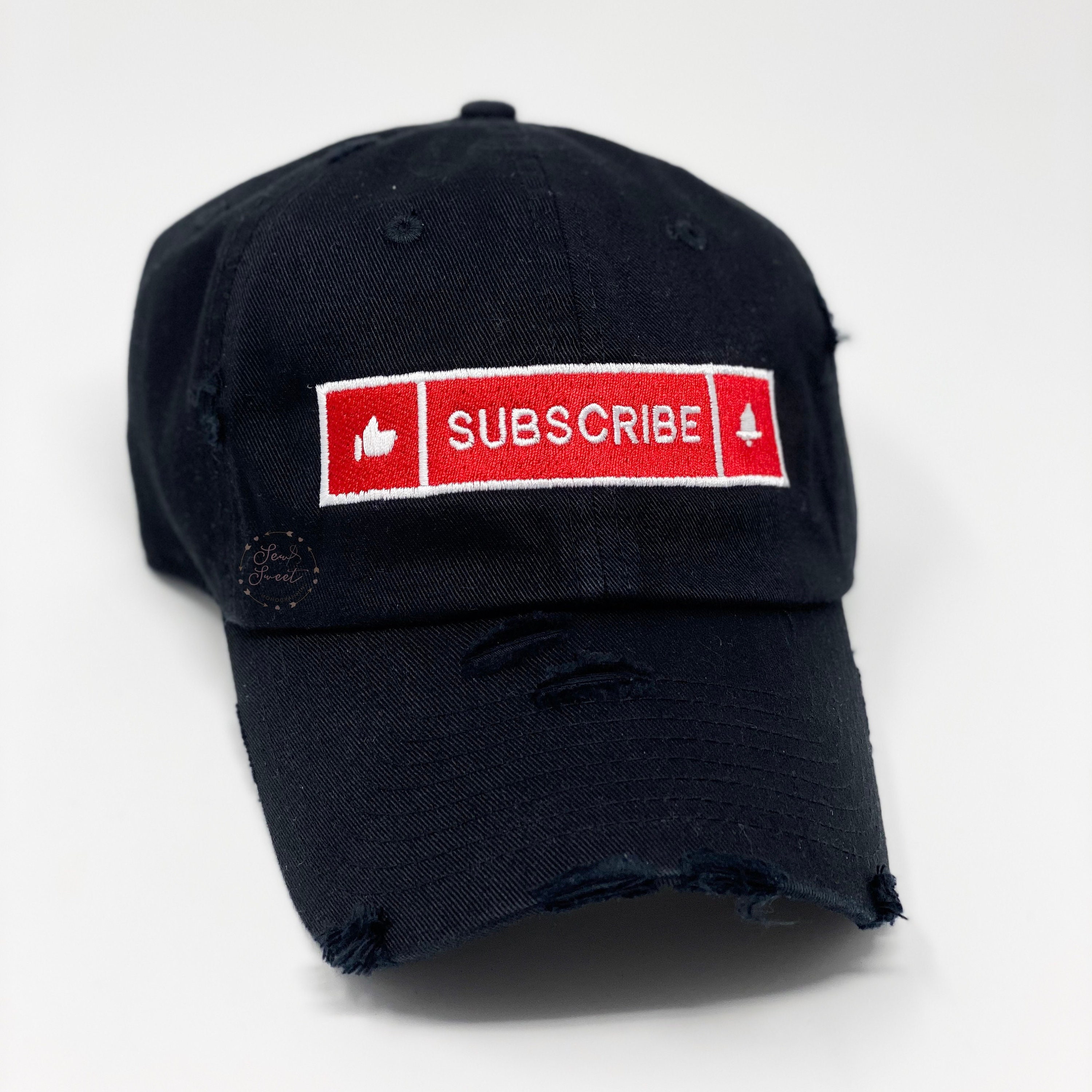 Embroidered, Influencer Hat, Hats With Sayings, Like, Subscribe ...